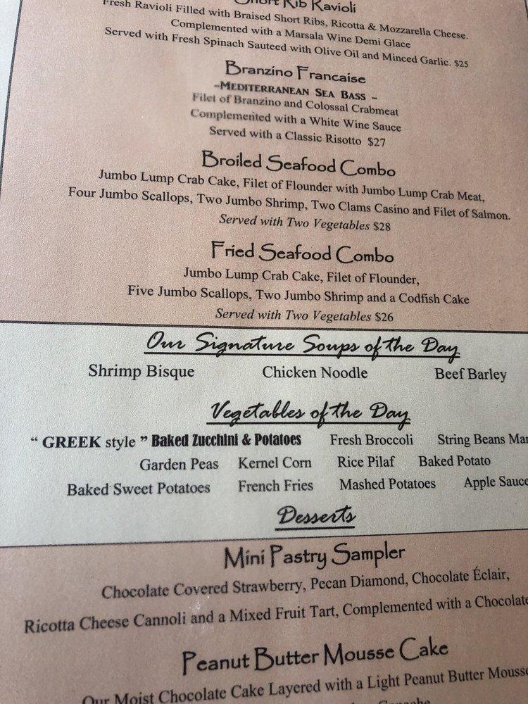 Menu at Ponzio's Diner-Bakery-Bar, Cherry Hill