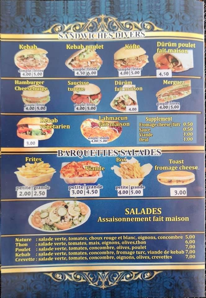 Menu at Snack Otantik restaurant, Forbach