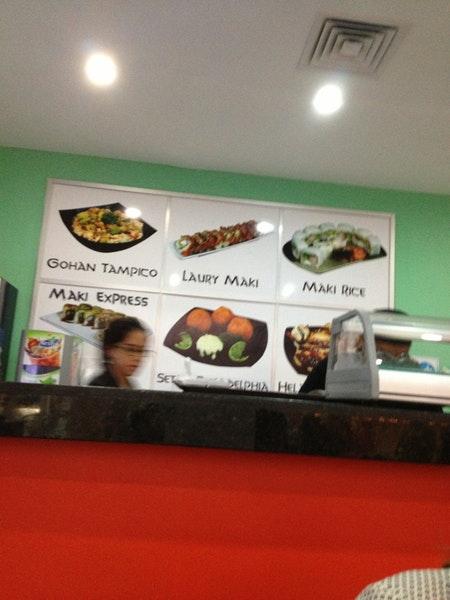 Menu at Smart sushi restaurant, Merida, Plaza Altabrisa