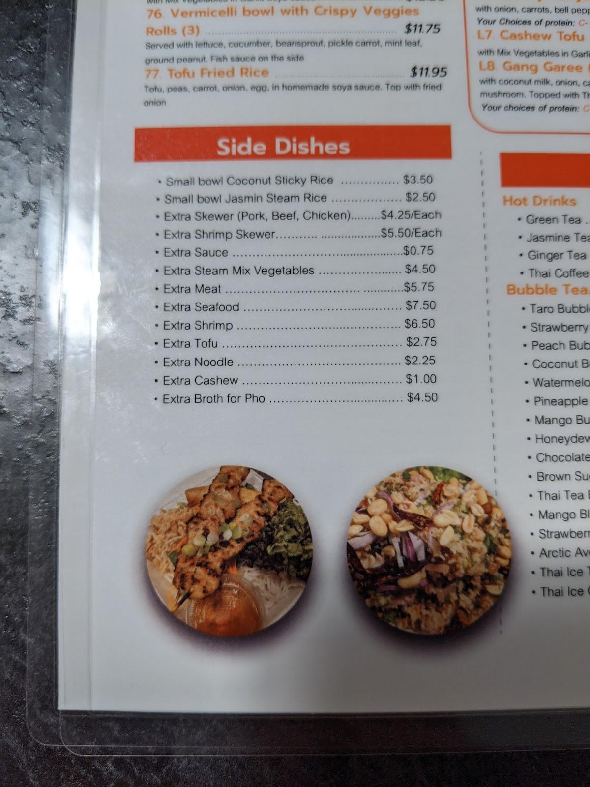 Menu at Champa Kitchen restaurant, Waterloo