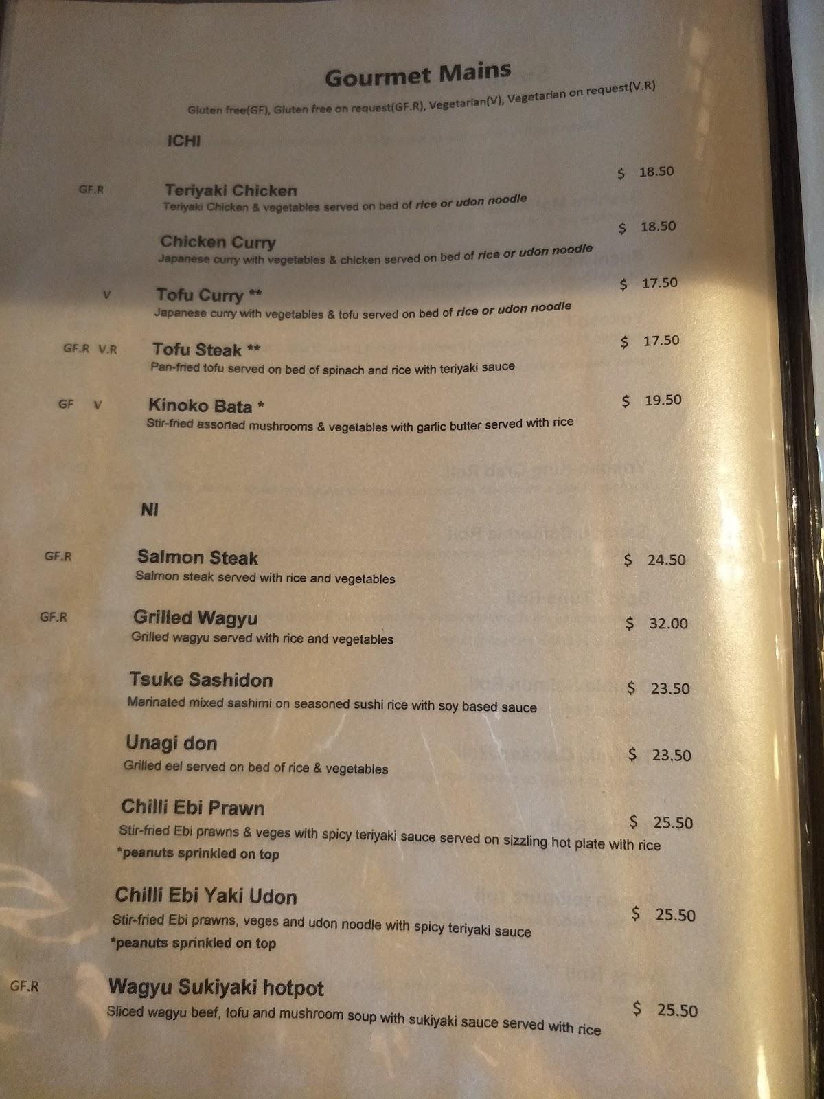 Carta del restaurante Yokoso Izakaya Moonee Ponds, Moonee Ponds