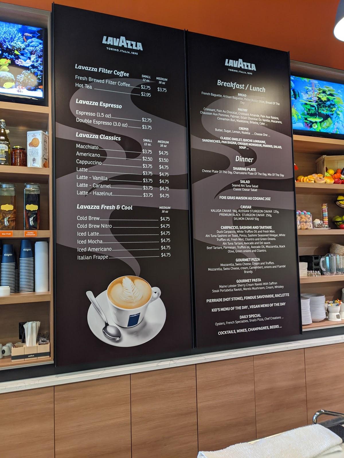 Menu at La Boulangerie restaurant, Orlando
