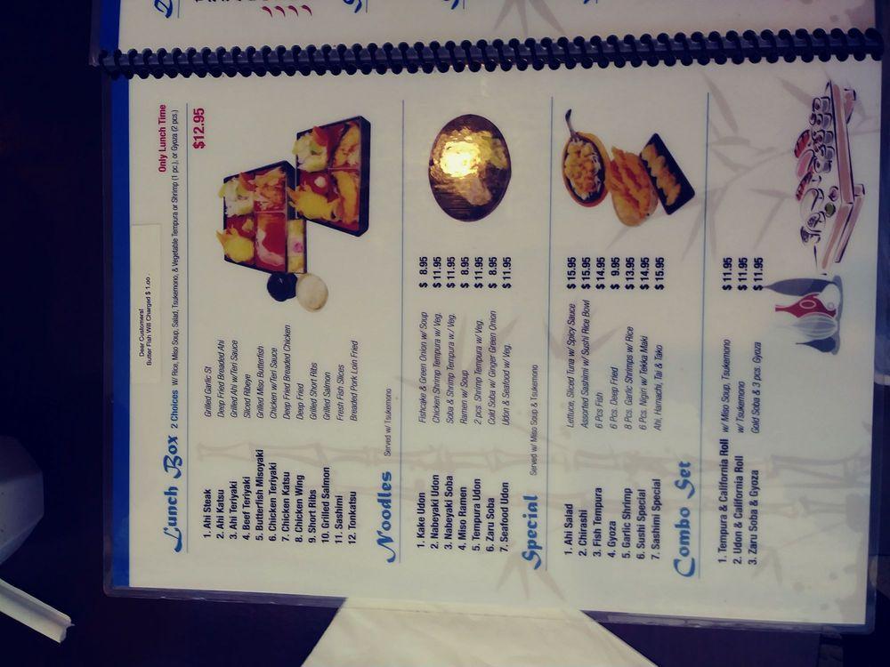 Menu at Kikuya Restaurant, Honolulu, 1315 N King St