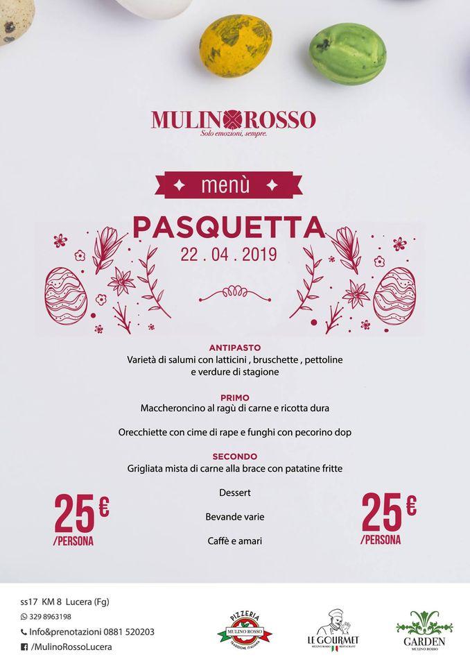Menu at Moulin Rouge restaurant, Italy, Strada statale 17 km 8