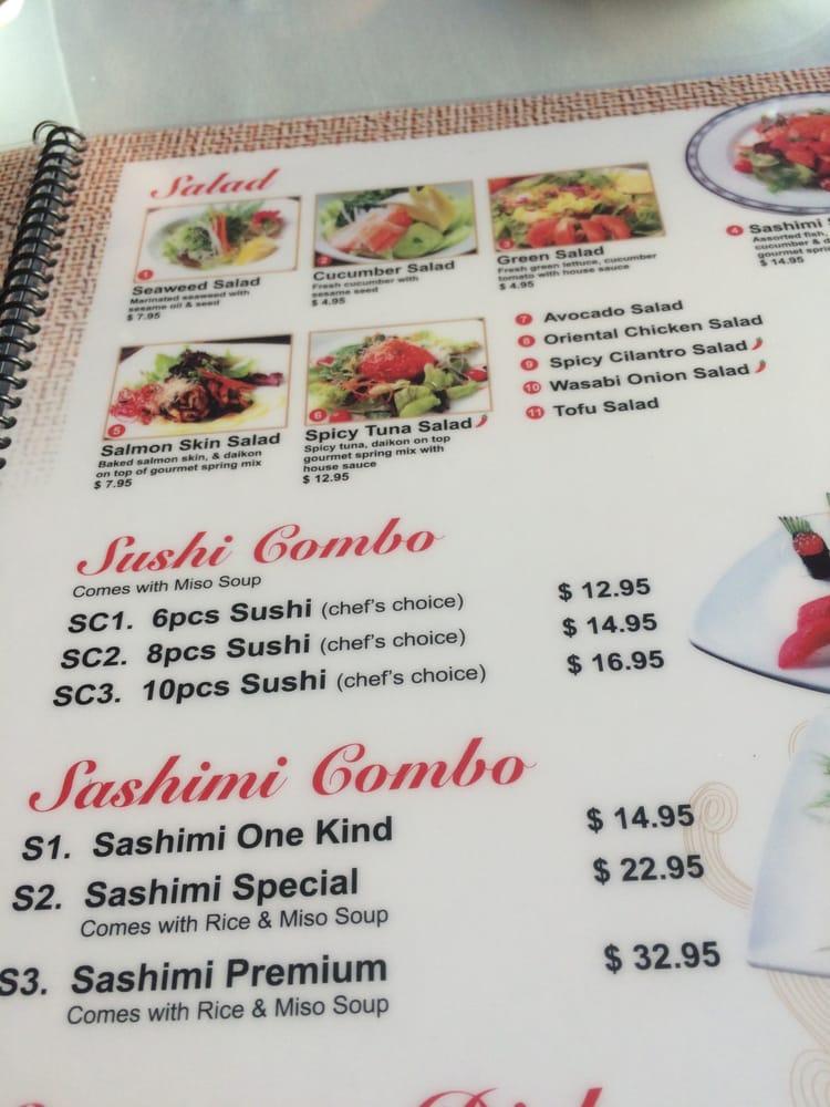 Menu at Sushi 805 restaurant, Grover Beach