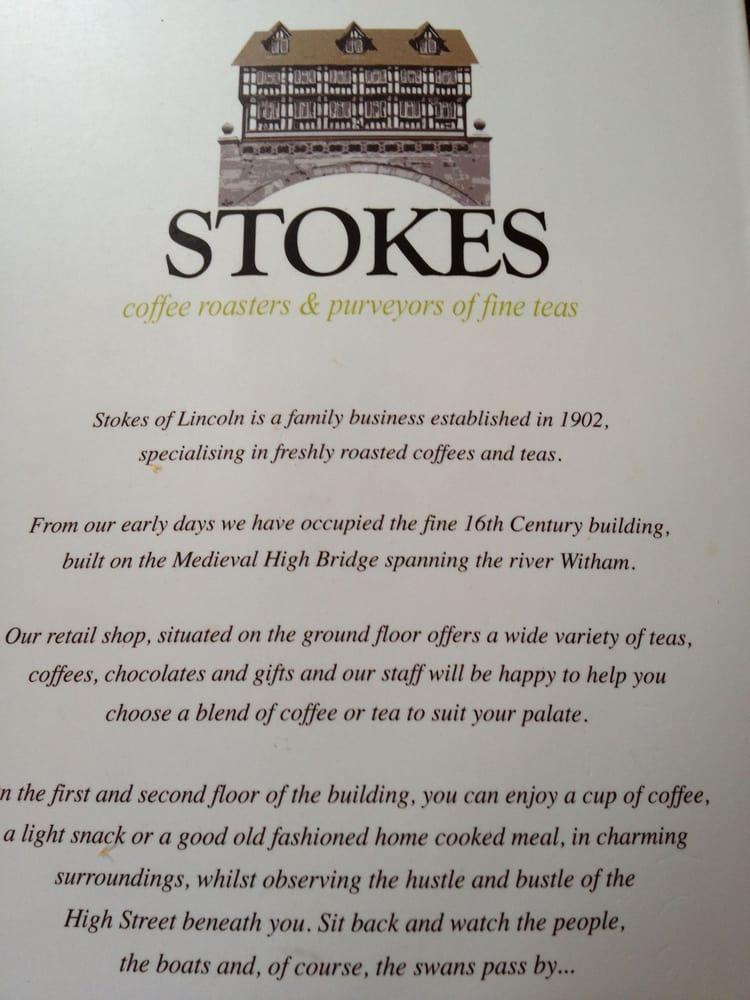 Menu at Stokes To Go cafe, Lincoln, 210 High St