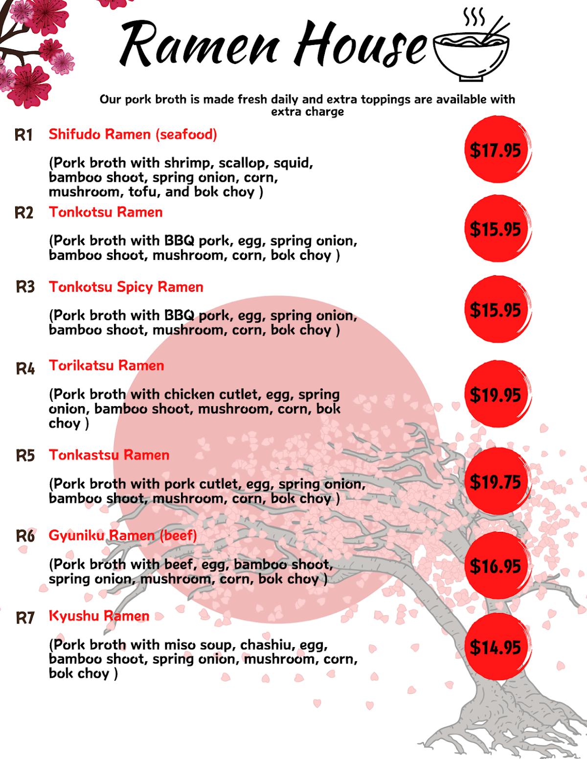 Menu at Kaizen Sushi & Ramen restaurant, Dartmouth