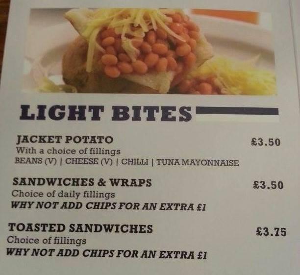Menu at Stanley Arms pub & bar, Holyhead