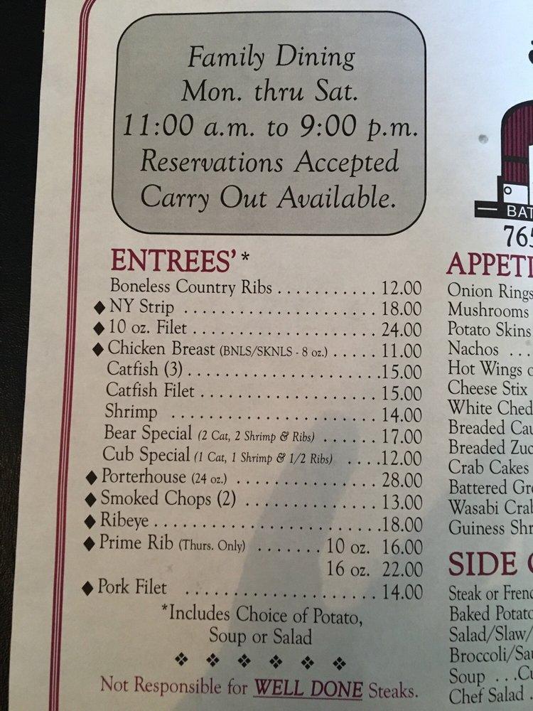 Menu at TC's Restaurant & Tavern, Battle Ground