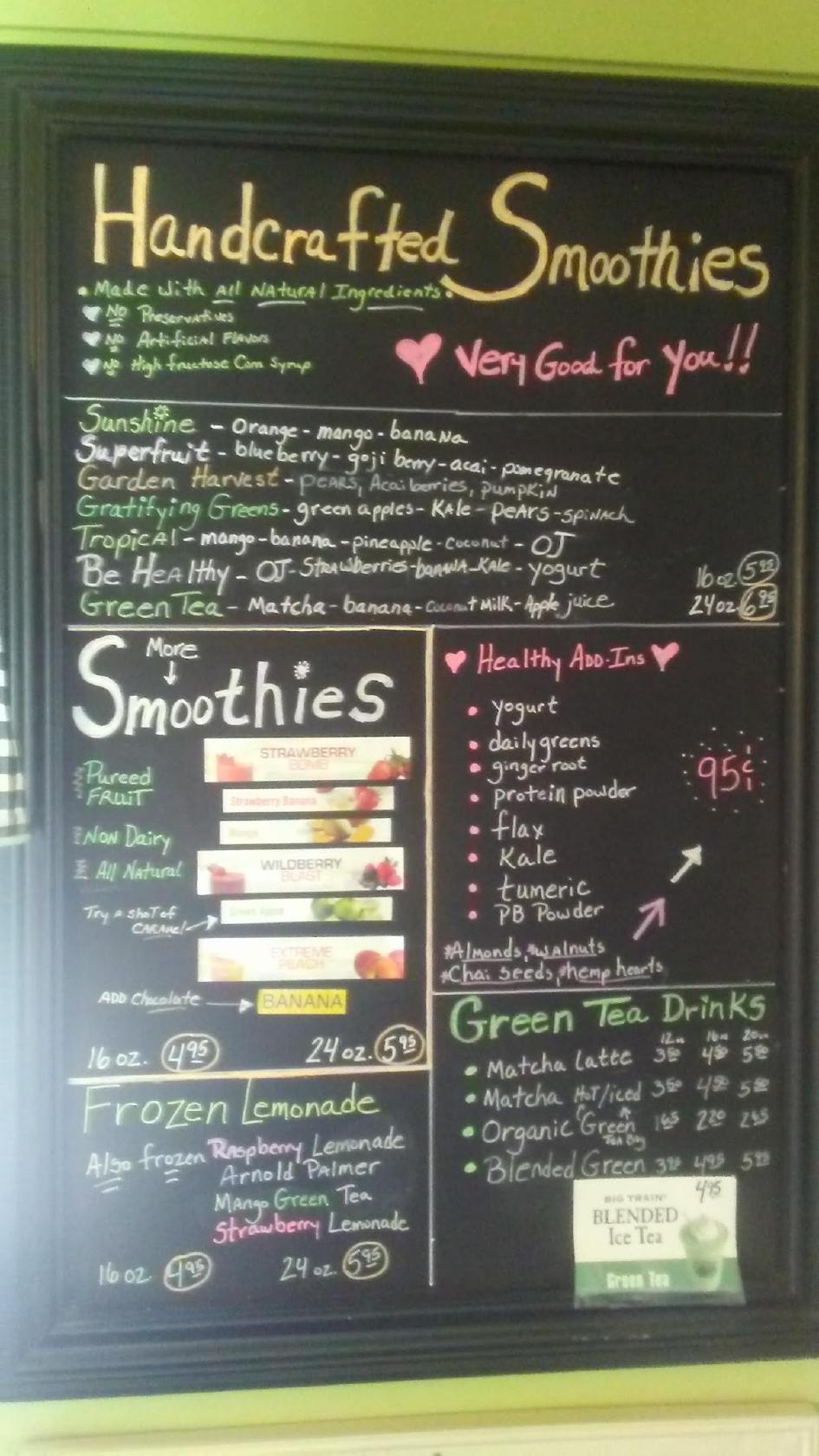 Menu at Brew Moon Coffee House & Gallery, Caseville