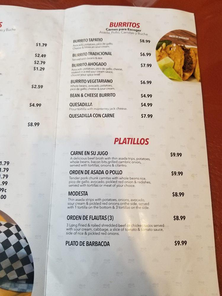 Menu at Tortas Ahogadas El Rey restaurant, El Monte