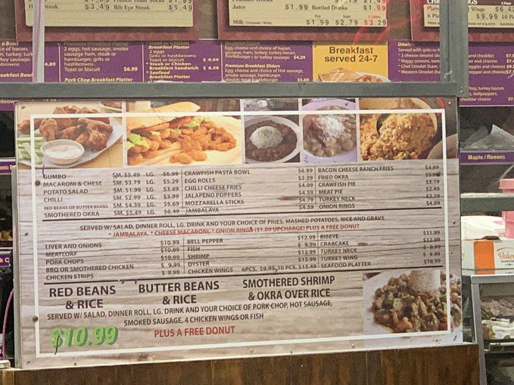 Menu at Tastee Donuts restaurant, Kenner, Loyola Dr # 2