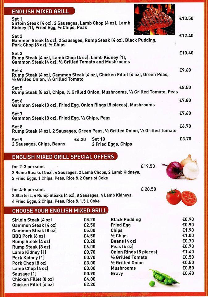 Menu at Crumbs fast food, Abingdon