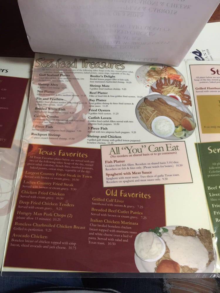 Menu at Bud Jones Restaurant, San Antonio