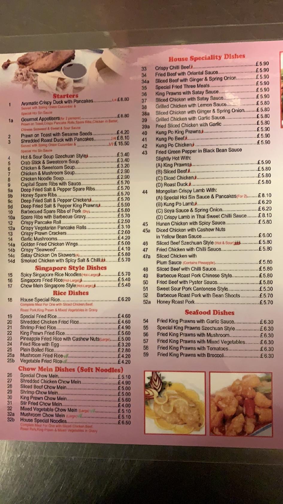 Menu at The Master Chippy Chinese take away &fish &chip fast food, Fareham