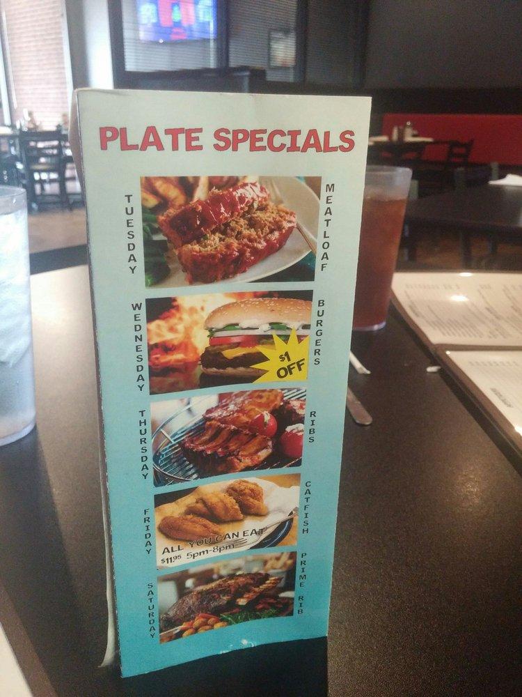 Menu at Darren's American Grill restaurant, Garland
