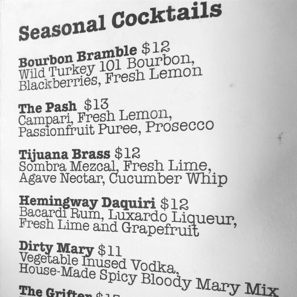 Menu at Inkwell pub & bar, Omaha