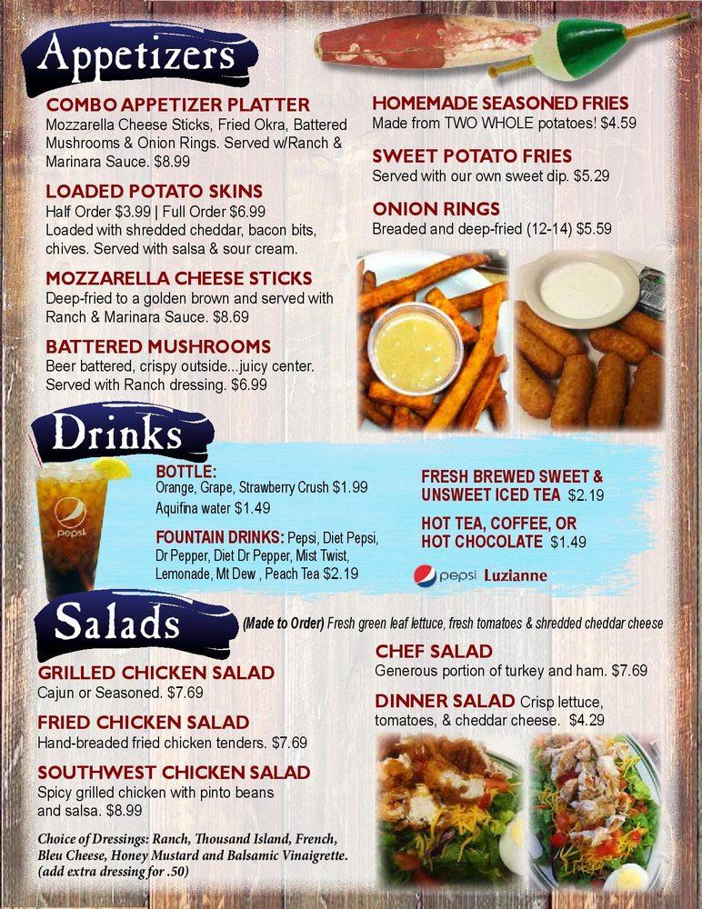 Menu at Katfish Kitchen restaurant, Tahlequah