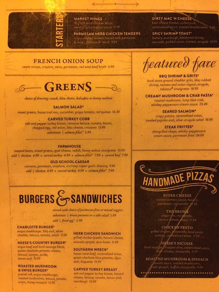 Menu at 1897 Market pub & bar, Charlotte, Josh Birmingham Pkwy