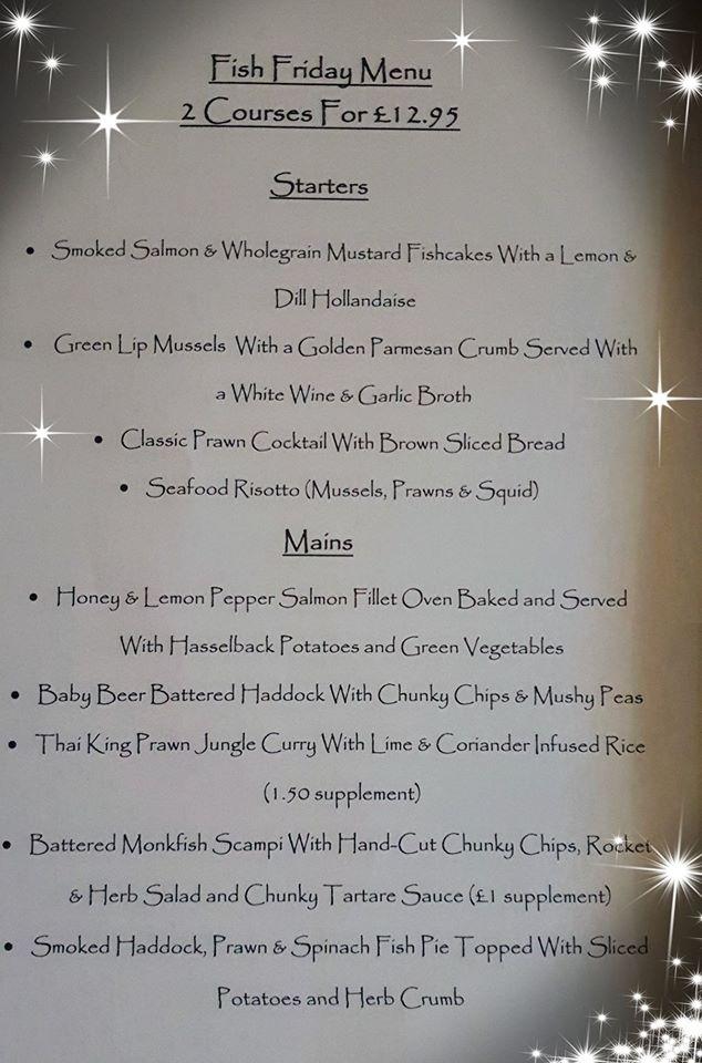 Menu at The Stump Cross Inn pub & bar, Halifax