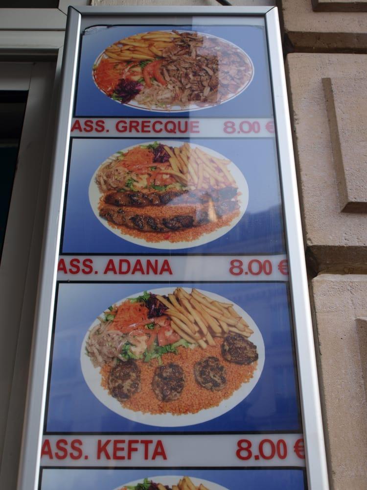 Menu at Pacha Restaurant, Paris
