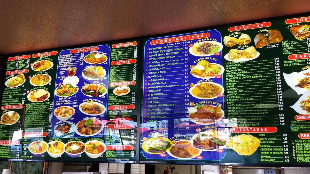 Menu at Soto's Mexican Food #2 restaurant, San Diego, Clairemont Mesa ...