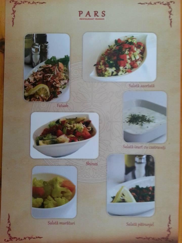 Menu at Restaurant & cafenea pars, Bucharest