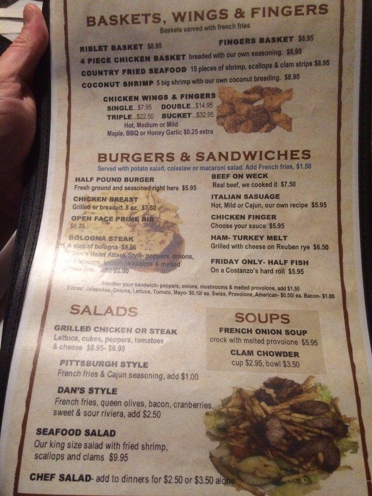 Menu at Schunk's West Hill Grill pub & bar, North Boston