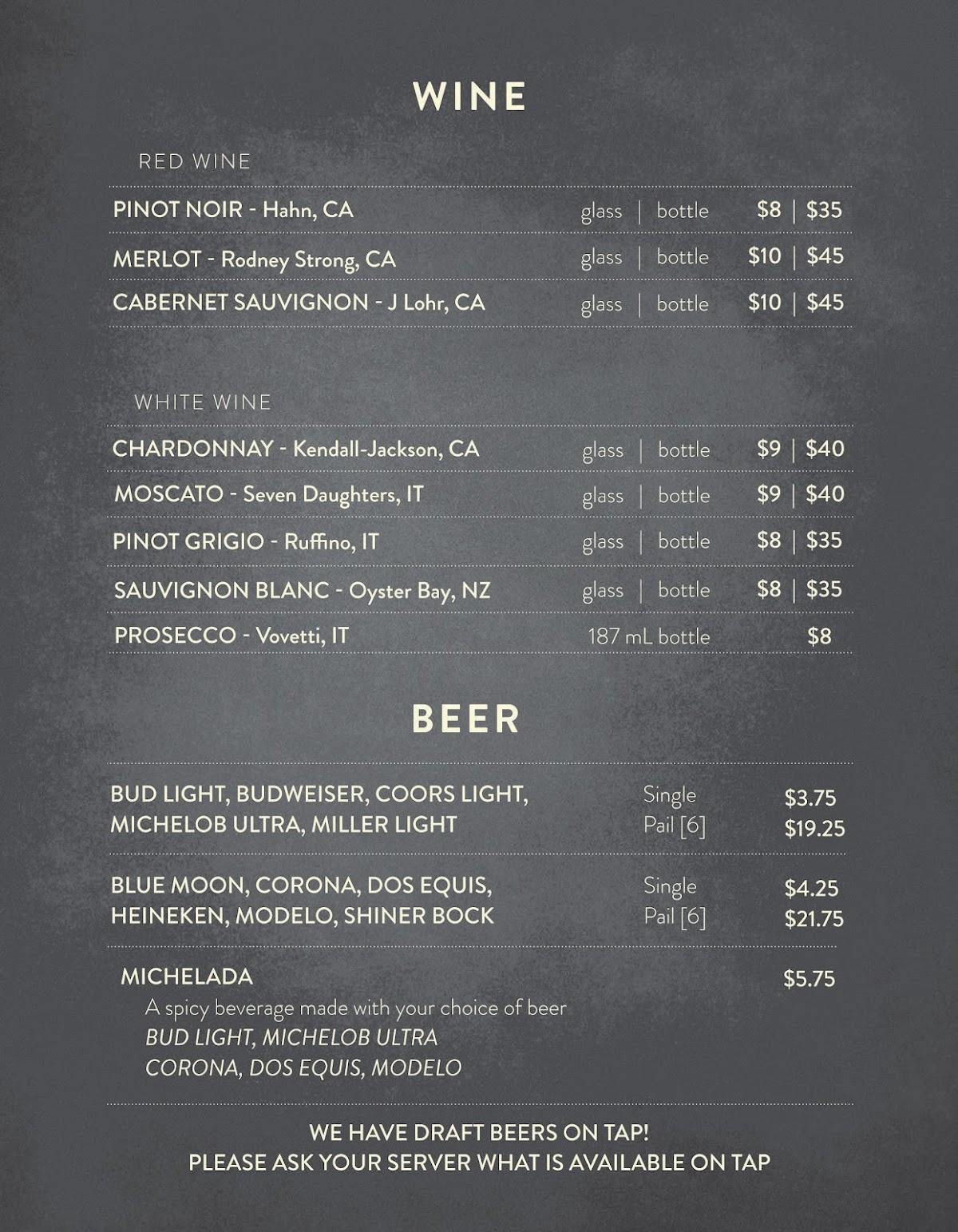 Menu at The Crab Station - Fort Worth Presidio pub & bar, Fort Worth