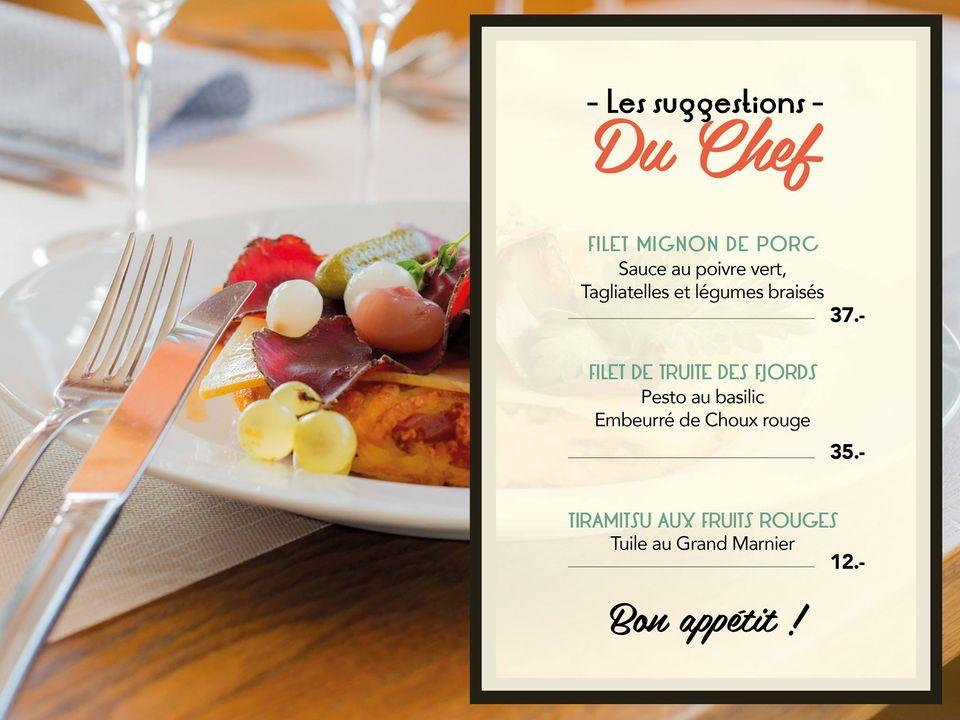 Menu da Le Carrefour Restaurant, Bagnes