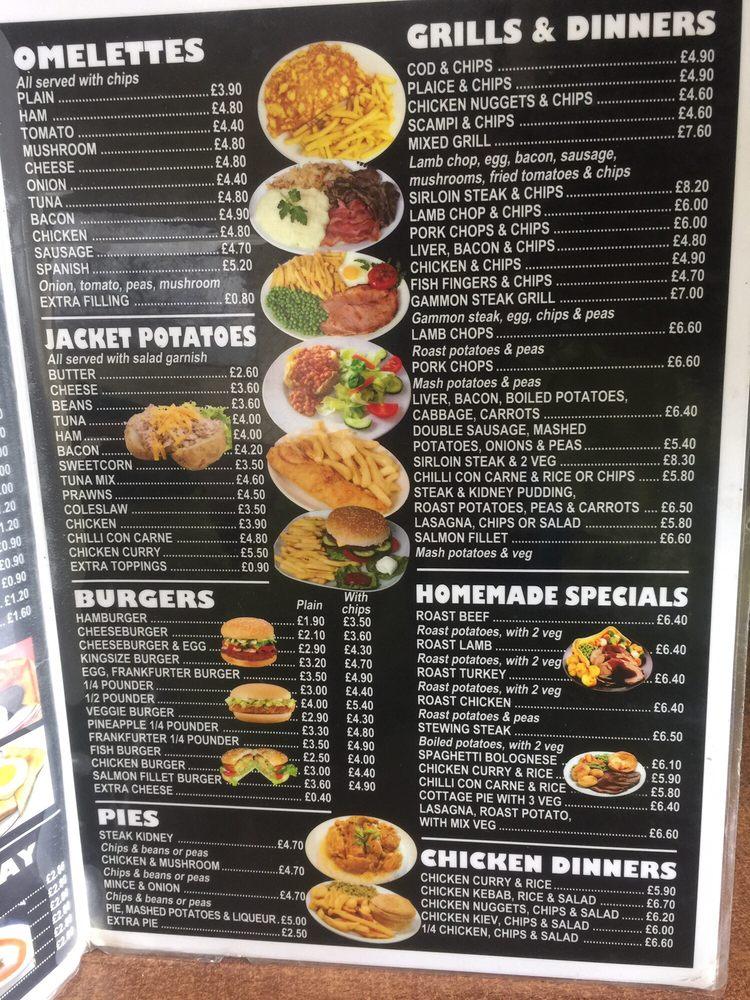 Menu at The Corner Café cafe, London, 179- UK