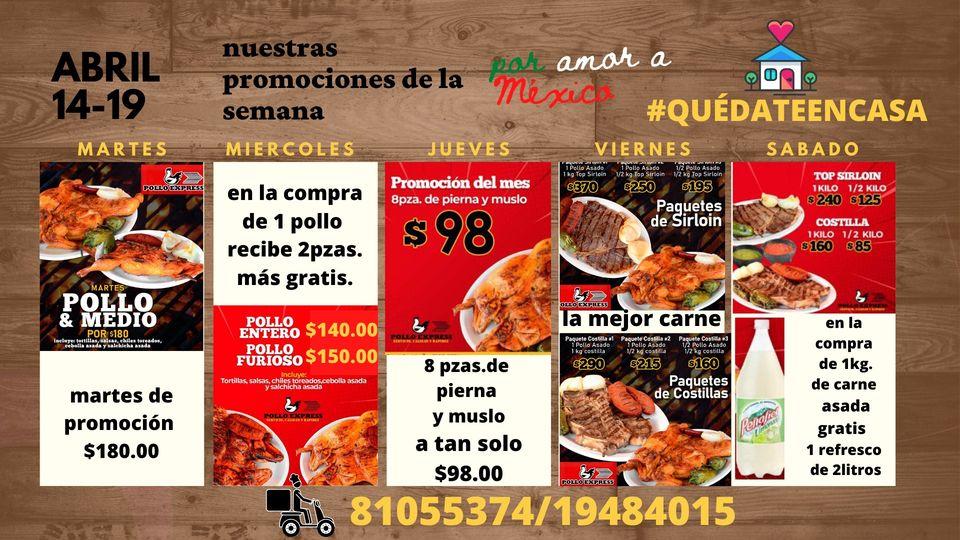Menu at Pollo Express San Nicolás de los Garza restaurant, San Nicolás ...