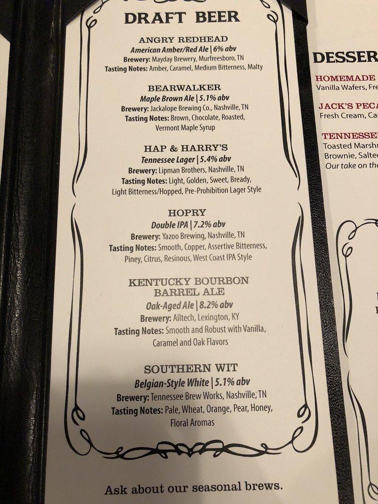 Menu at Ravello pub & bar, Nashville, Opryland Dr