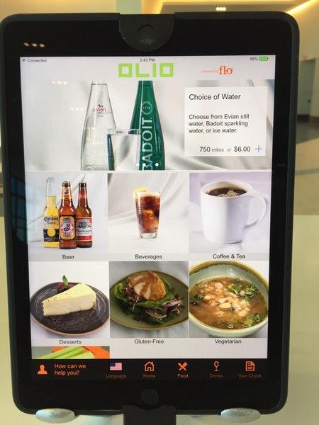 Menu at Olio cafe, Houston, N Terminal Rd