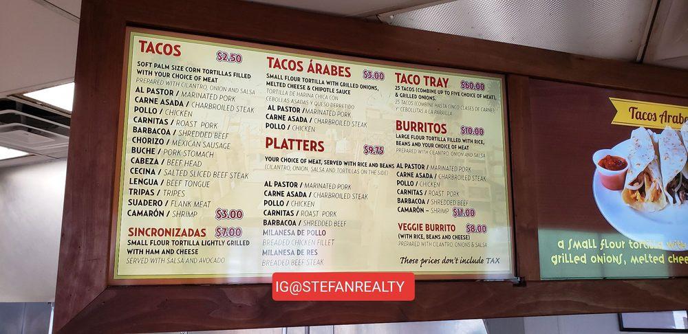Menu at Taqueria la Hacienda restaurant, Minneapolis, 334 E Lake St #101