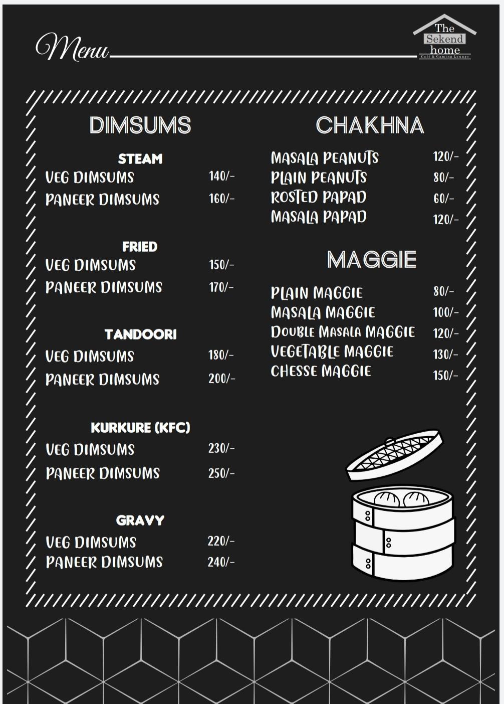 Menu at The Sekend Home Cafe & Kitchen, Delhi