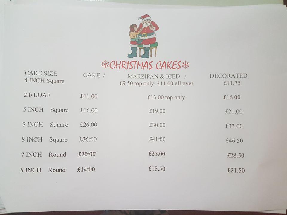 Menu at Strawberry Fayre cafe, Coleraine