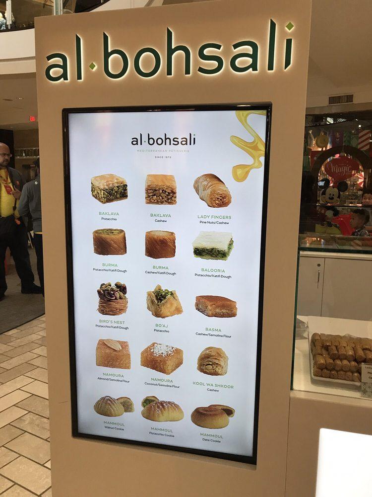 Menu at Al Bohsali desserts, Tysons