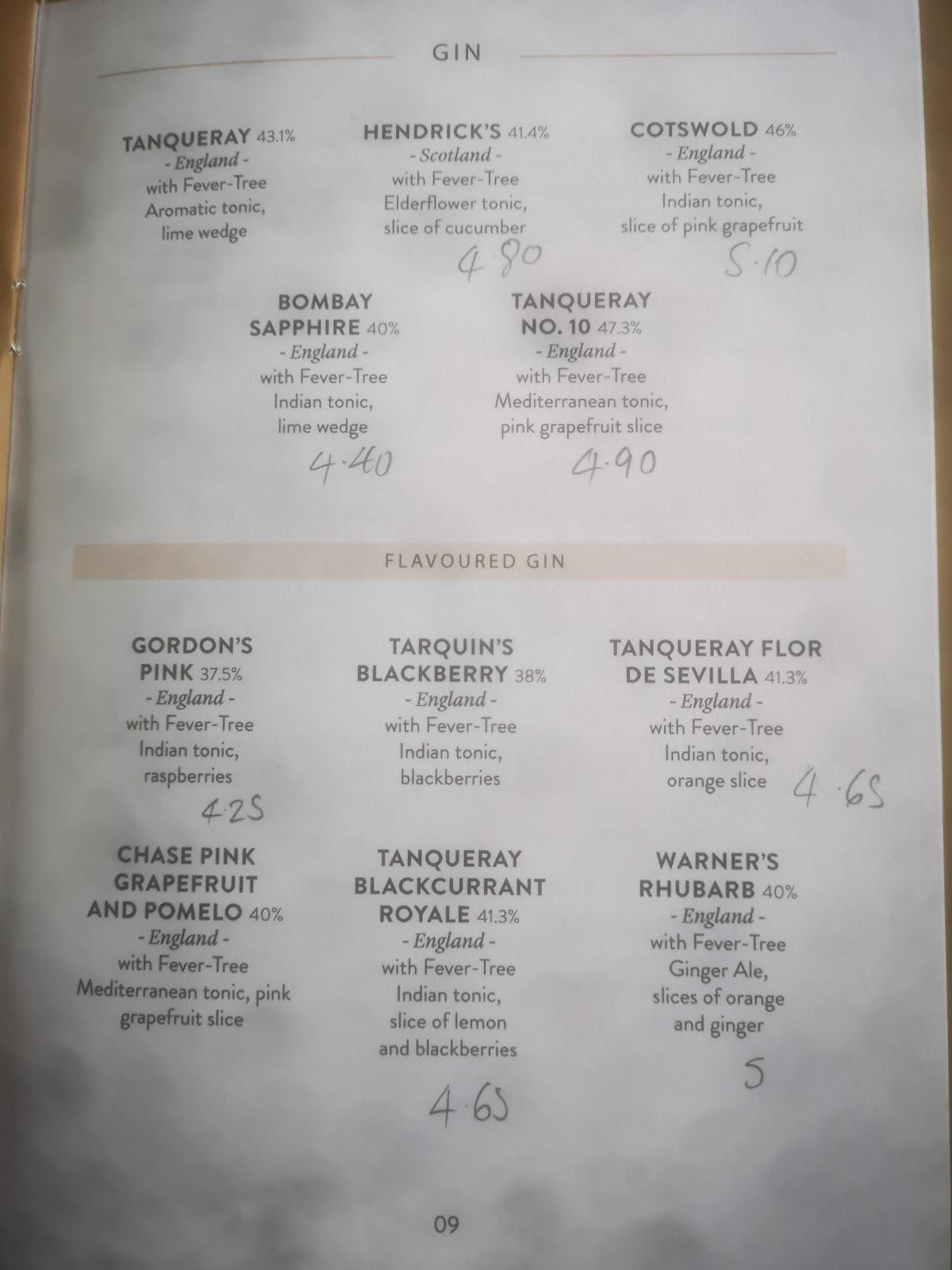 Menu at The Pavilion Arms pub & bar, Bournemouth