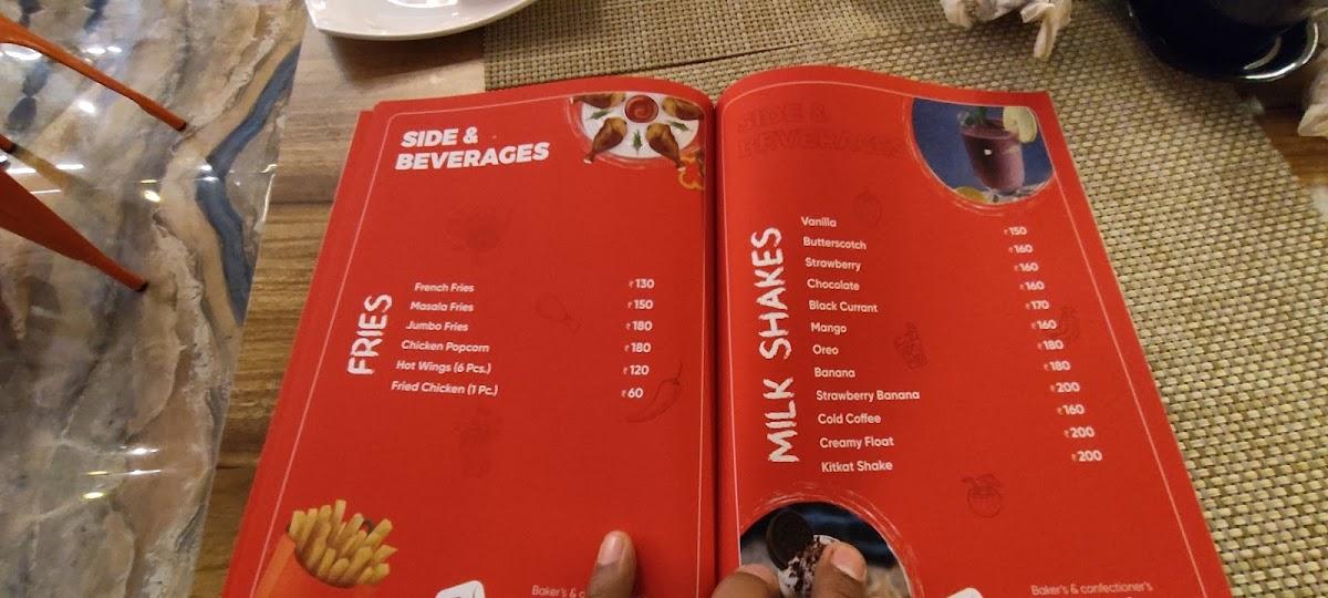 Menu at Red Velvet Madhurawada, Visakhapatnam