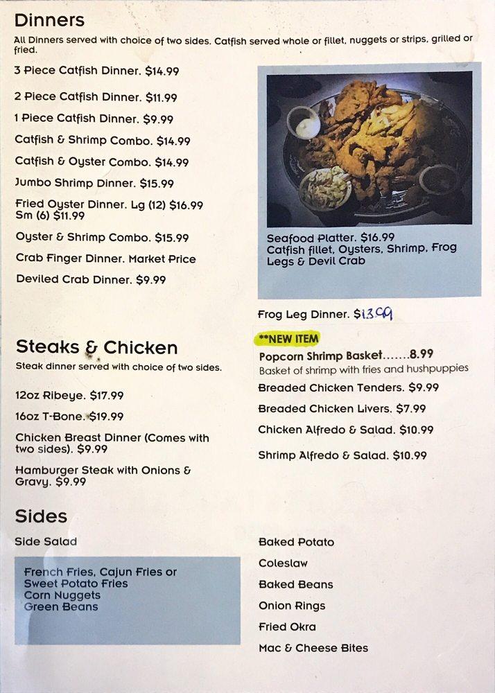 Menu at The Ark restaurant, Riverside, US-78