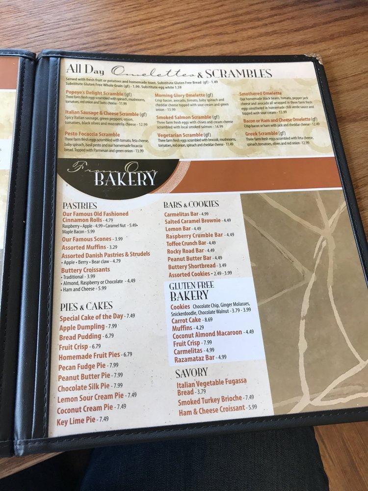 Menu at Calico Cupboard Old Town Cafe, Anacortes