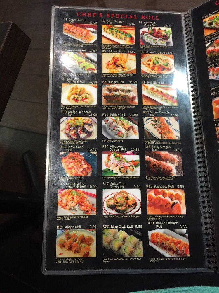 Menu at Maki Plus restaurant, Oxnard, Statham Blvd
