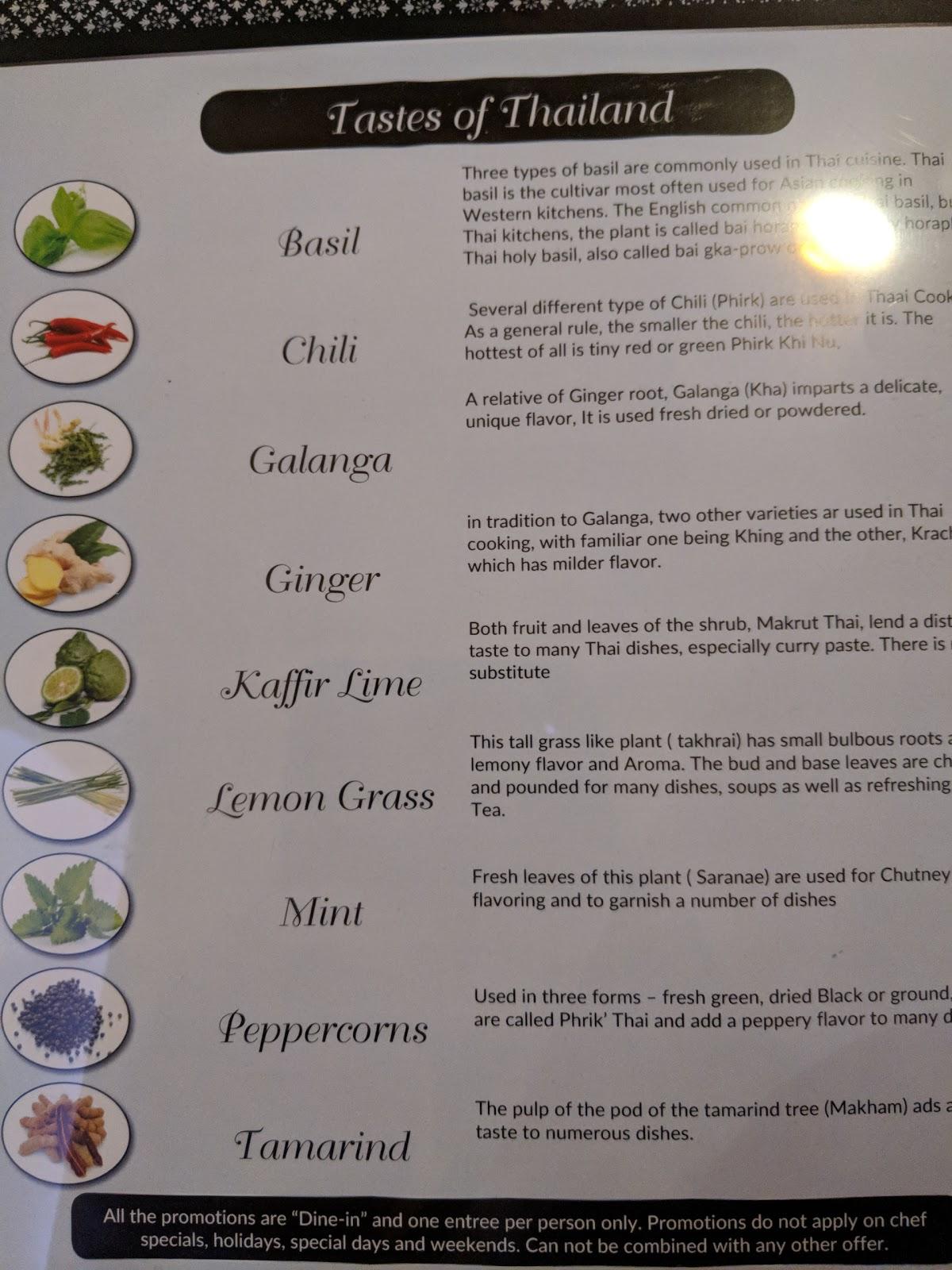 Menu at N Thai Palace restaurant, East Brunswick