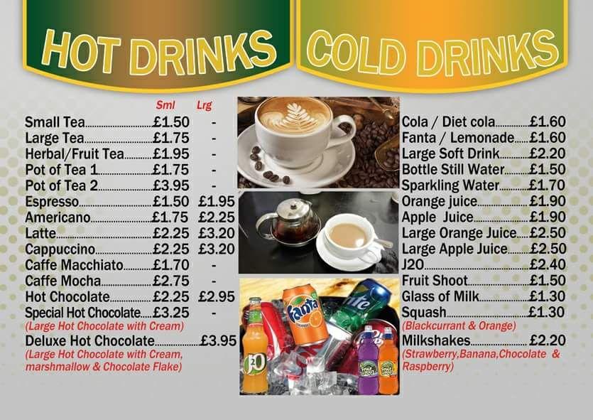 Menu at Aroma Cafe & Restaurant, Caldicot