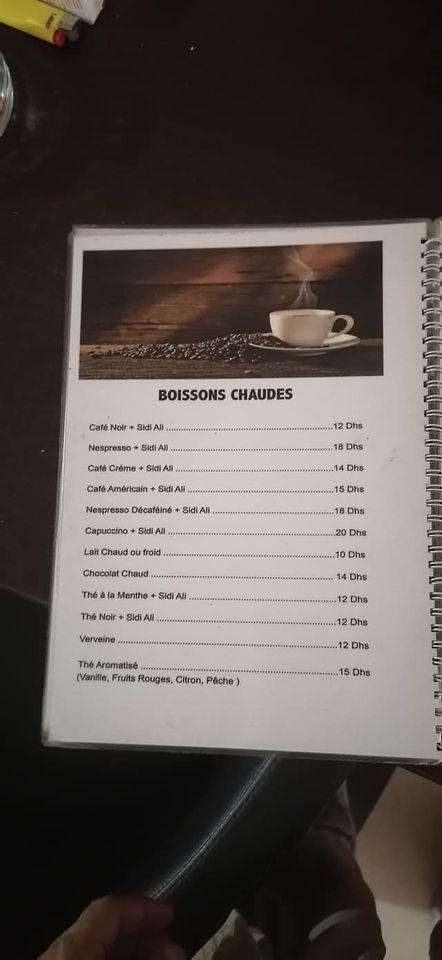 Menu at Café l'excellence cafe, Casablanca