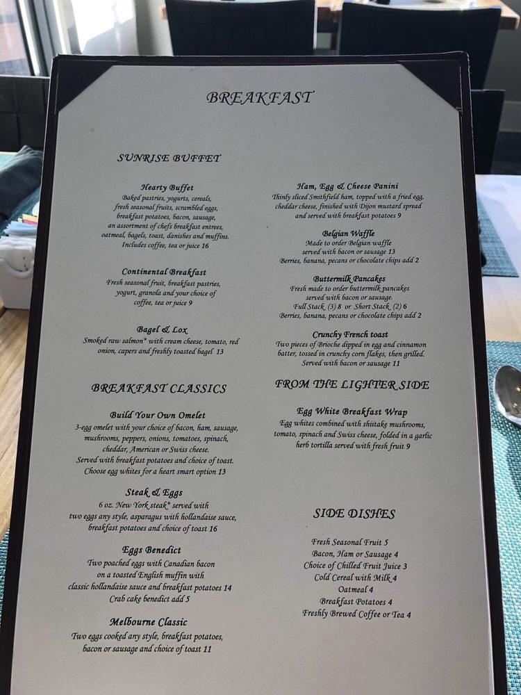 Menu at Marisol pub & bar, Melbourne