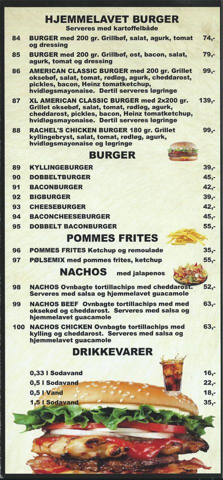 Menu at Pizza King Aalborg pizzeria, Aalborg, Hobrovej 93