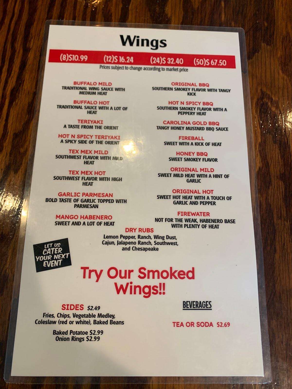 Menu at Reubens (Greer) restaurant, Greer