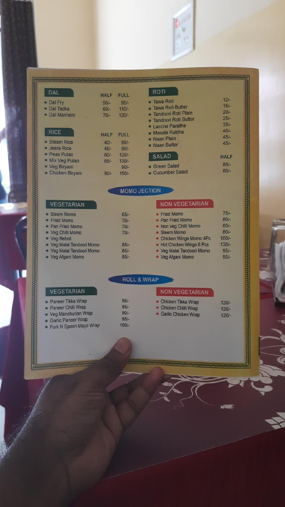 Menu at FORK N SPOON, Bokaro Steel City